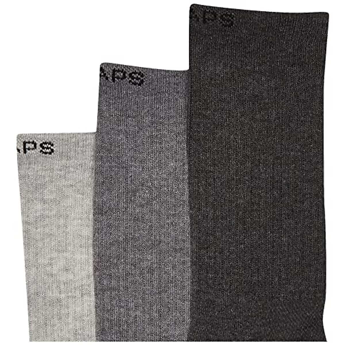 Chaps Men's Cushioned Repreve Athletic Socks-6 Pair Pack-Running Breathable Front Mesh and Arch Support, Crew-Gray Heather, 6-12