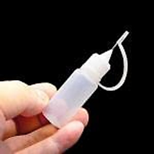 Needle Tip Glue Bottles, Empty Dropper Plastic Bottles Needle Tip Squeezable Liquid Bottle, Refillable Squeeze Tip Applicator(50ml)