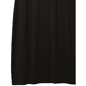 Amazon Essentials Women's Jersey Regular-Fit Ballet-Back t-Shirt Dress (Previously Daily Ritual), Black, Medium