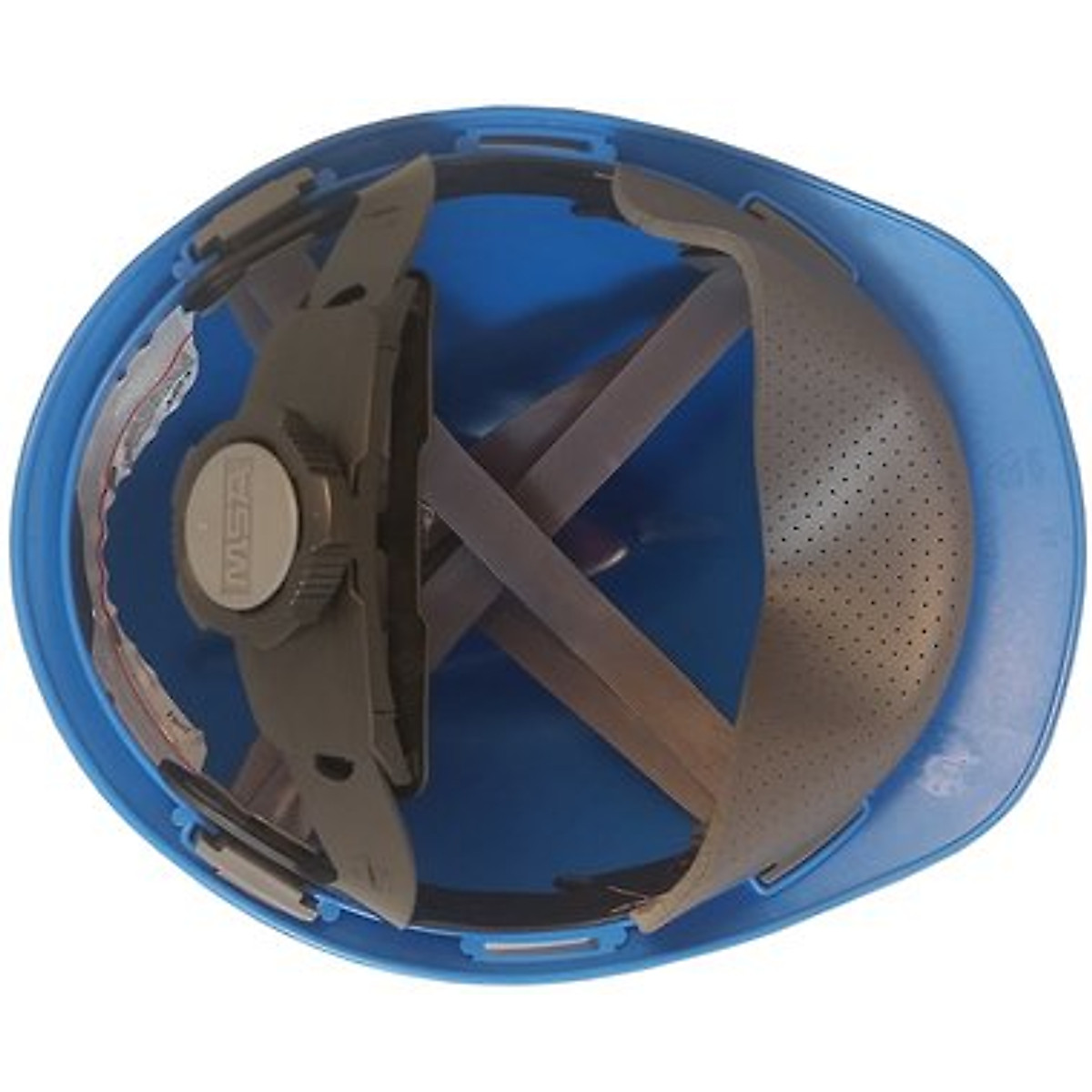 MSA V Cap Style Hard Hats w/FasTrac III Suspensions and Handy Tote Bag - Blue