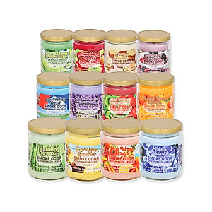 Bulk Smoke Odor Exterminator Odor Eliminating Scented Candles, Odor Eliminating Candle, Cooking Odor Eliminator Case of 12 (Mystery Variety Pack)