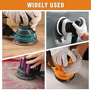 POLIWELL 6 Inch (150mm) Hook and Loop Sanding Discs, 1000/1500/2000/3000 Assorted Grit Wet Dry Sandpaper with Premium Silicon Carbide Abrasive for Automotive Woodwork Art Craft, Pack of 40