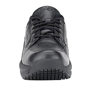 Z-CoiL Women's Legend Slip Resistant Enclosed Coil Black Leather Tennis Shoe 8 C/D US