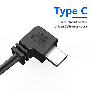 Radar Detector Hardwire Kit,Direct Wire Wiring kit for Escor t Valentine One Unide n Beltronics Cobr a Radar Detector Quick Connection Plug and Play Power Cord Cable(13FT Type C)