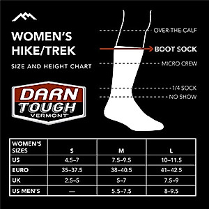 Darn Tough Women's Hiker Boot Midweight with Full Cushion (Style 1908) - Plum Heather, Large