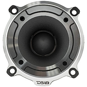 DS18 PRO-TW120 Super Bullet Tweeter in Silver 3" Aluminum Frame and Diaphragm 240W Max 120W RMS 4 Ohms Built in Crossover - PRO Tweeters are The Best in The Pro Audio and Voceteo Market (Pair)
