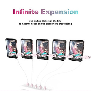 INSFEEL Auto Clicker for Phone - Screen Autoclicker Simulated Finger Clicking Simulator Tapper for Gaming, Shopping, Lightning Deal, Live Broadcasts, Reward Tasks, Giving a Like in Tiktok (White)