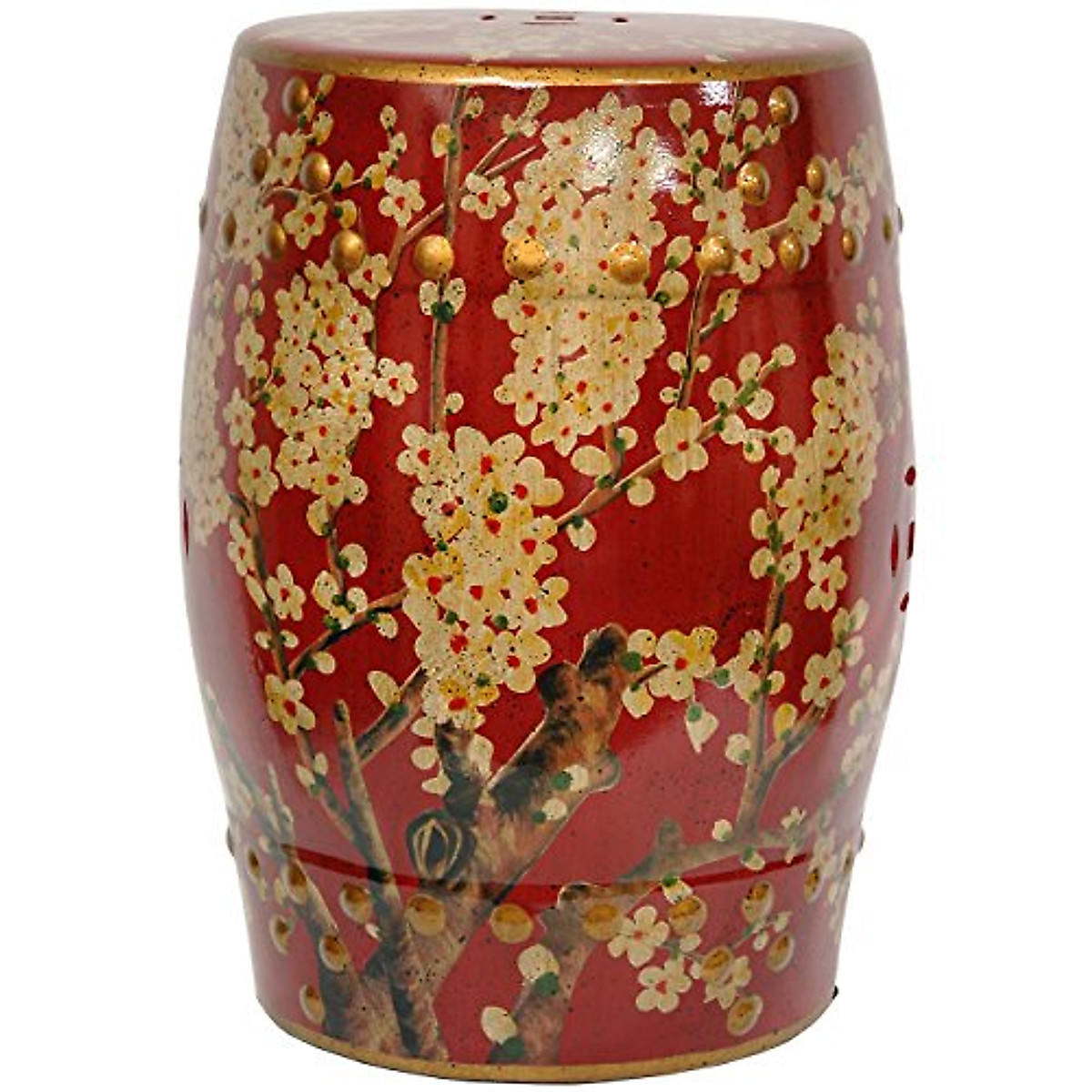 Oriental Furniture Sakura Blossom Garden Stool