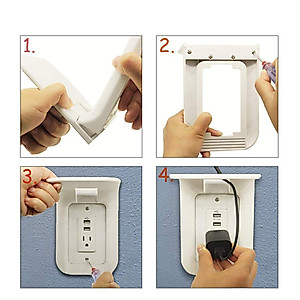 Toxz Ultimate Outlet Shelf Easy Installation Wall Socket Stand Power Perch Shelf,Outlet Holder,Switch Socket Rack,Suitable for The American's Outlet
