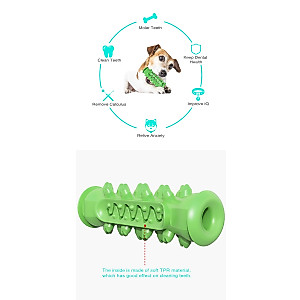 Dog Chew Toy Set for Aggressive Chewers (3 Pack) - Tooth Brushing Teething Toy - Tennis Ball - Dog Rope - Dental Care Textured Toothbrush - Interactive Chew Toy