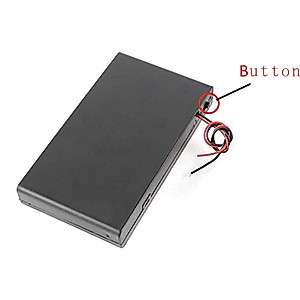 CO-RODE 8 x AA 12V Battery Holder Case Box Wired ON/Off Switch w Cover Pack of 2
