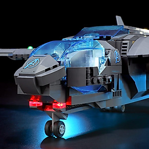 BRIKSMAX Led Lighting Kit for LEGO-76248 The Avengers Quinjet - Compatible with Lego Marvel Building Blocks Model- Not Include Lego Set
