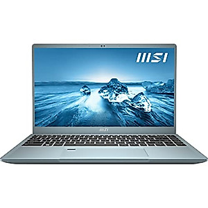 MSI Prestige 14 14" FHD Ultra Thin and Light Professional Laptop: Intel Core i5-1240P GTX 1650 16GB LPDDR4X 512GB NVMe SSD, Thunderbolt 4, MicroSD Card Reader, Win 11 Home: Blue Stone A12SC-010