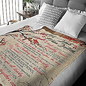 MUCHNEE in Loving Memory Blanket 60" x 50" Cardinal Memorial Gift for Loss of Loved One, Remembrance Sympathy Gift Throw Blanket, Bereavement Condolence Gifts for Loss of Dad Mom Husband Wife Friends