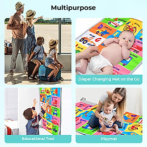 Fufu Baby Toddler Travel Bed, Kids Airplane Footrest, Airplane Seat Extender, Travel Essential, LegRest, Lie Down; Portable Anti-Slip, Side Pockets Transportation