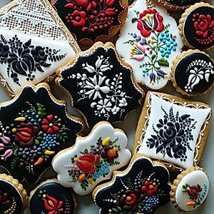 Plaque Frame Cookie Cutter 4Pcs/Set, Stainless Steel Pastry Biscuit Cookie Cutter Set Fondant Pancake Cutters Mold (Style 1)