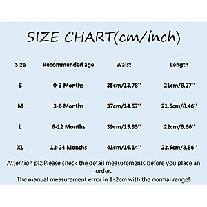 Newborn Infant Baby Girls Boys Bow Tie Solid Spring Summer Shorts PP Pants Bloomers Triangle (Hot Pink, 0-3 Months)