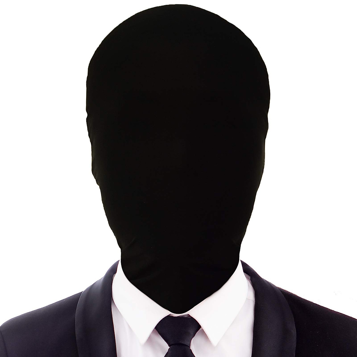 HOMELEX 2 Pieces Full Face Mask, 2nd Skin Masks,Halloween Spandex Hood for Unisex Cloth-Black