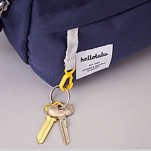 Hellolulu HOLLIS Zippered Compact Crossbody Bag, Water Resistant Lightweight For Daily Use Travel Men Women, Roomy for Wallet Purse Phone, Dark Blue