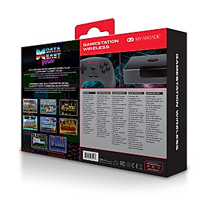 My Arcade GameStation Wireless (Data East Edition) Plug and Play Video Game Console - 8 Data East Hits and 300 Built-In Retro Style Games