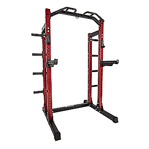 Signature Fitness SF-SS1 1,000 Pound Capacity 3” x 3” Power Rack Squat Stand, Includes J-Hooks and Safety Spotter Arms, Optional Conversion Kits, Half Conversion kit Only