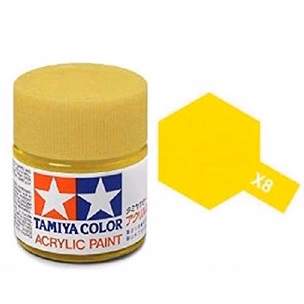 Tamiya Models X-8 Mini Acrylic Paint, Lemon Yellow
