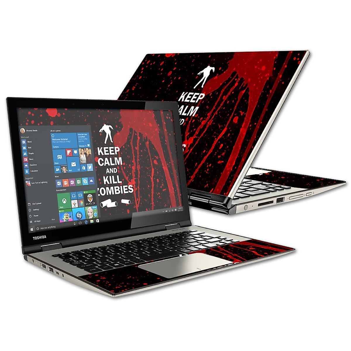 MightySkins Skin Compatible with Toshiba Satellite Radius 12.5" wrap Cover Sticker Skins Kill Zombies