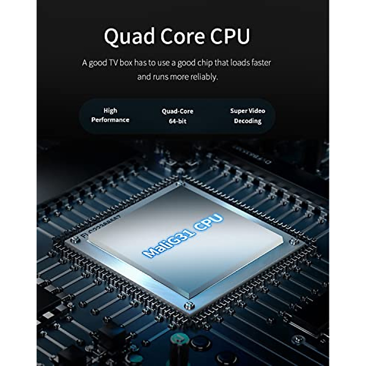 MXQ Pro 5G Android 10.1 TV Box, 4K MXQ Pro 5G WiFi Quad Core 3D Media Player 2+16GB Home Media Player