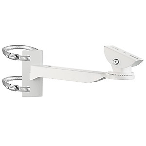 wsdcam CCTV Security Camera Universal Mounting Bracket for Corner Wall & Utility Pole, 90° Rotation Adjustable Indoor Outdoor Monitor Camera Mount with 2 Loops for Dome Camera/IP Camera/CCTV Camera