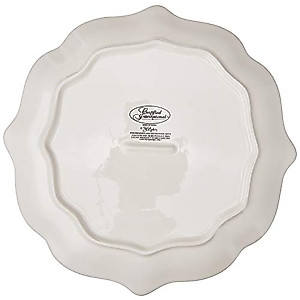 Certified International Tunisian Sunset Round Scallop Shaped Platter, 13.25", Multicolored, Large