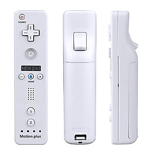 Wii Remote Controller, CooleedTEK Remote Plus Controller and Nunchuk Controller for Wii and Wii U, with Silicon Case