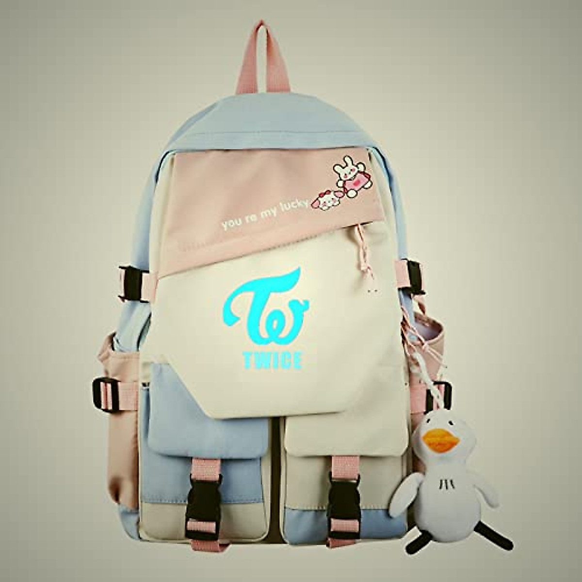 JUSTGOGO Korean KPOP TWICE Backpack Daypack Laptop Bag School Bag Mochila Bookbag Color A2