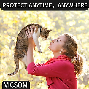 4 Pack Flea Collar for Cats, Cat Flea and Tick Collar 32 Months Cat Flea and Tick Treatment Collar, Waterproof Adjustable Cats Kitten Flea Collar, Tick and Flea Prevention Collar for Cat, Black Grey