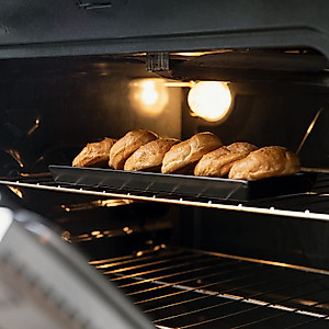 Home Beets Matte Black Ceramic Serving Platters (14 x 6 Inch Rectangle Plates) Serving Dishes for Entertaining, Food, Appetizers, Desserts, Cheese Board, Charcuterie, Sushi - Set of 4 Party Trays