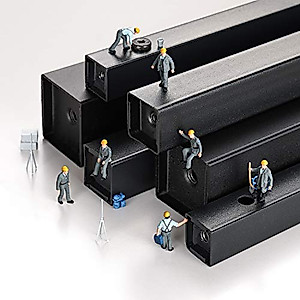 Cubiker Modern L-Shaped Desk Computer Corner Desk, PC Laptop Writing Study Desk for Home Office Wood & Metal