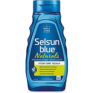 Selsun Blue Shampoo Naturals Dandruff Itchy Dry Scalp 11 Ounce (325ml) (2 Pack)