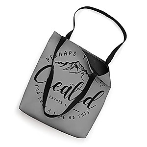Perhaps You Were Created Esther 4:14 Faith Chosen Christian Tote Bag