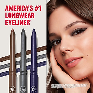 Revlon ColorStay Pencil Eyeliner with Built-in Sharpener, Waterproof, Smudgeproof, Longwearing Eye Makeup with Ultra-Fine Tip, Sapphire, 0.028 oz