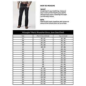 Wrangler Men's Wrancher Dress Jean,Black,36x32