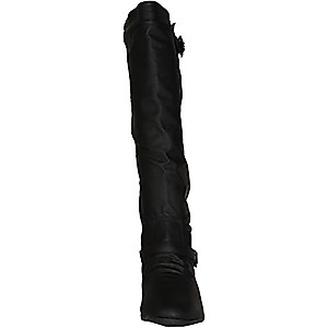 TOP Moda Women's Coco 1 Knee High Riding Boot (12, Premium Midnight Black)