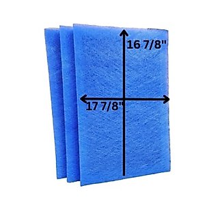Fast-Shipped-Filters 3 Pack 19 3/8x19 3/8 Garrison 6100 Air Cleaner Replacement Polarized Filter Pads Blue