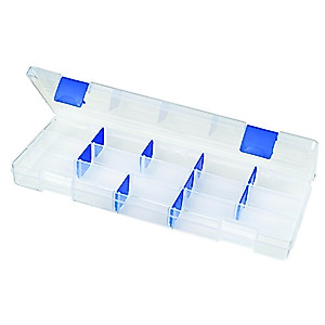 Flambeau 3009 Tuff Tainer See-Through Storage Box, 3 Fixed Compartments, 9 Zerust Dividers