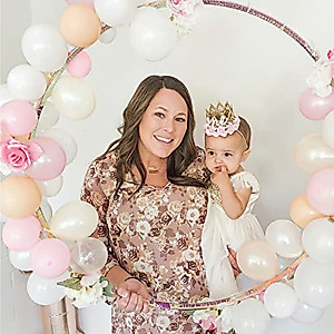 Styirl White Party Latex Balloons - 154 Pcs 5/10/12/18 inch Birthday Party Balloons for Halloween/Christmas/Graduation Decorations, Yellow Globos Ballons Decorations for Mickey Theme Party