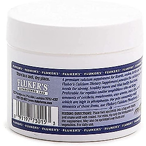 DBDPet Fluker's Reptile Calcium Supplement Without Vitamin D3 2oz - Includes Attached Pro-Tip Guide
