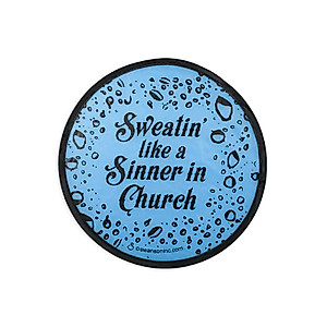 Swanson Christian Products - Parlor and Church Foldable Hand Fan - Modern Style - Sweatin' - (Package of 6)