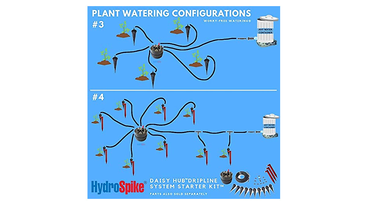 HydroSpike Daisy Hub for Automatic Garden Drip System | Eco-Friendly ...