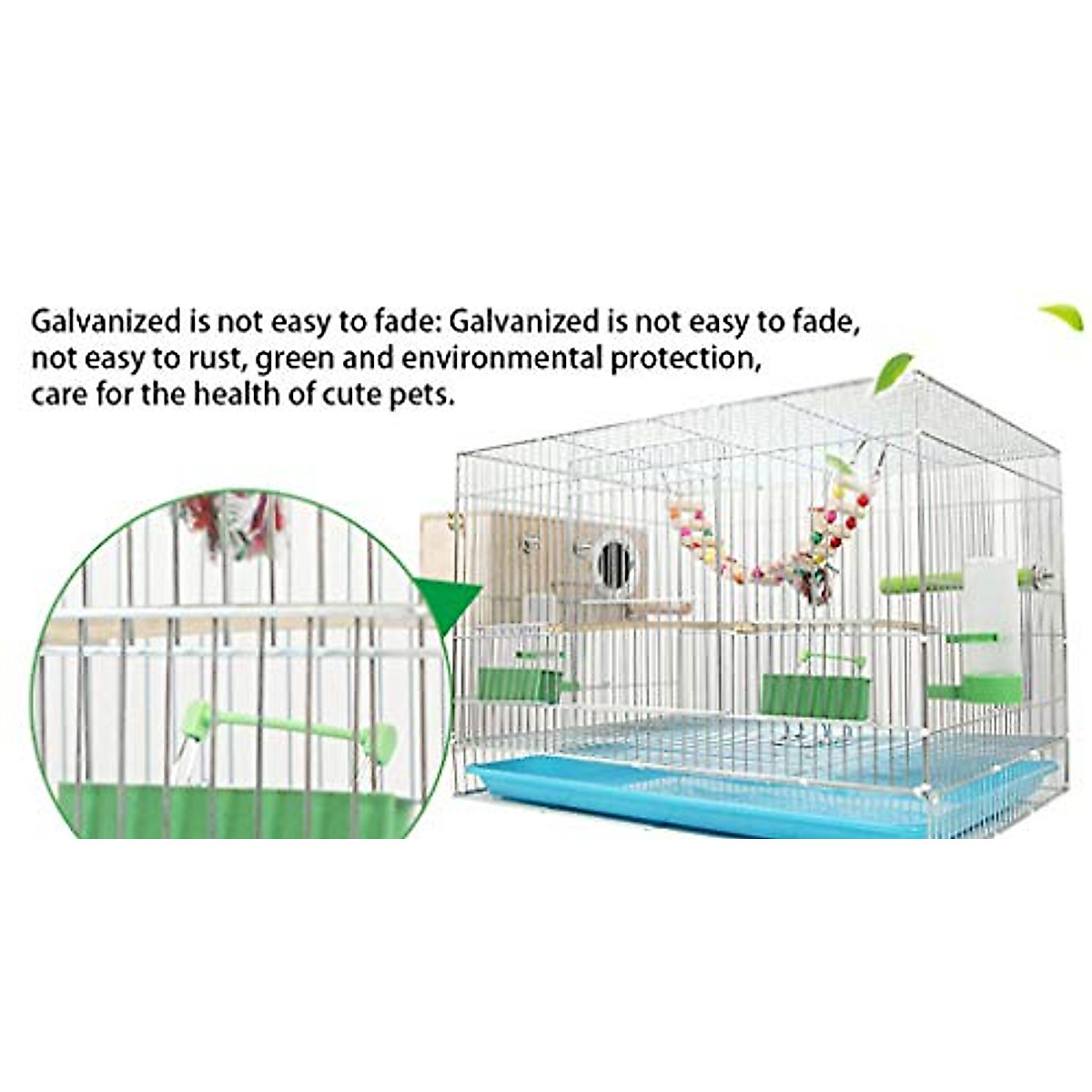 Tyoo Bird Cage Pet Supplies Suitable for Small Birds Used As a Nest for Homing Pigeons Suitable for Most Bird Cages Assembled and Cleaned