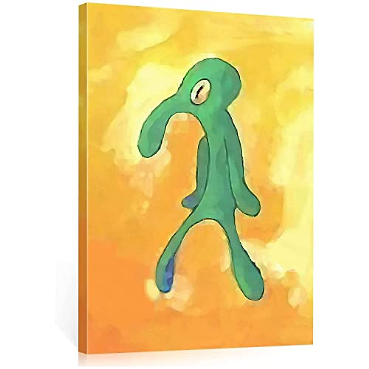 Boldcan Bold and Brash Squidward Painting 2022 Upgrade Version Canvas Wall Art for Living Room Bedroom Meme Posters for Home Decor Office Decorations 8x12 Inches Best Gift for Men & Boyfriend