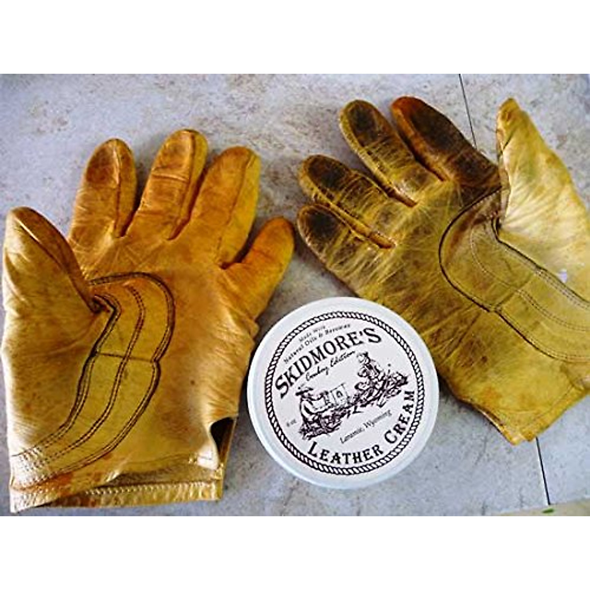 Skidmore's Original Leather Cream | All Natural Non Toxic Formula | Leather Conditioner Cleans, Moisturizes, and Protects Your Leather | 16 Ounces (1 Pint)