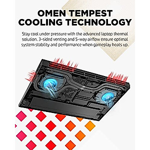 HP OMEN 17-inch Laptop, Intel Core i7-12700H, NVIDIA GeForce RTX 3060, 16 GB RAM, 512 GB SSD, Windows 11 Home (17-ck1010nr, Shadow Black Aluminum)